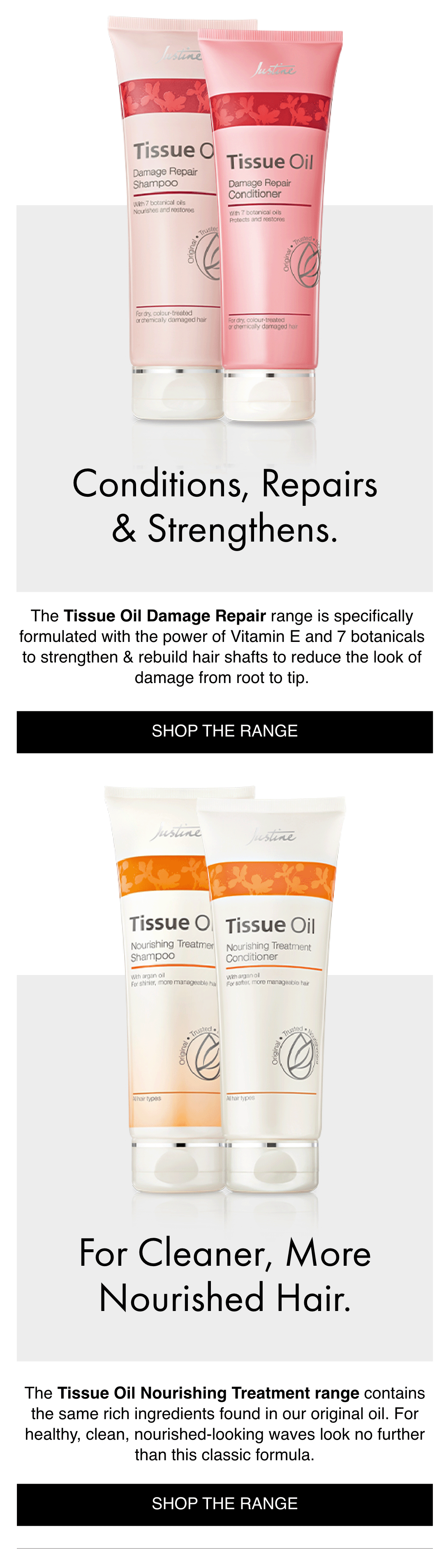 Tissue-Oil Range